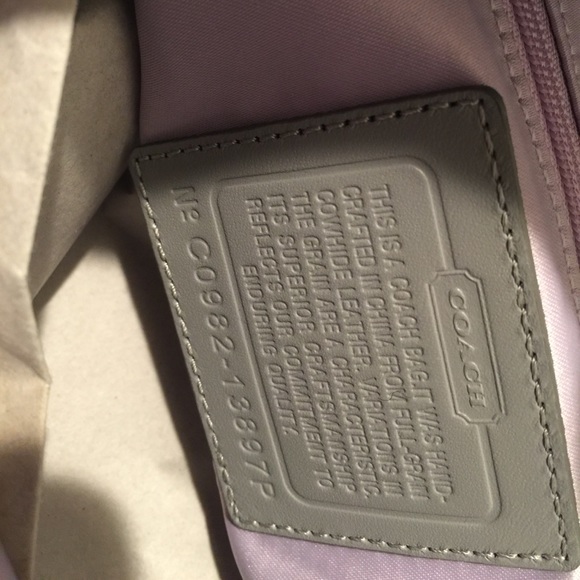 Coach | Bags | Coach Authentic Womens Light Grey Leather Hobo | Poshmark